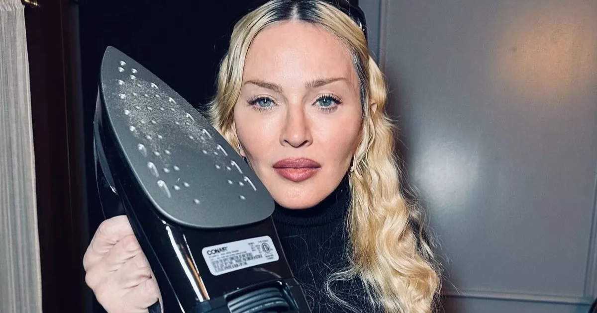 Madonna shares very awkward snaps as she issues plea over ironing and ...