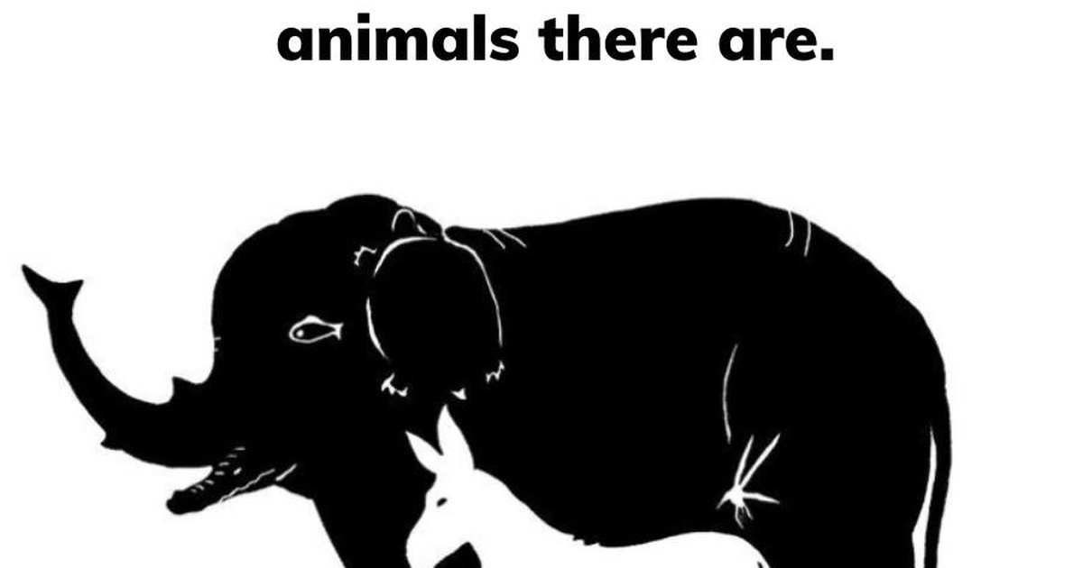 If you are good at counting and math, try to guess how many animals ...