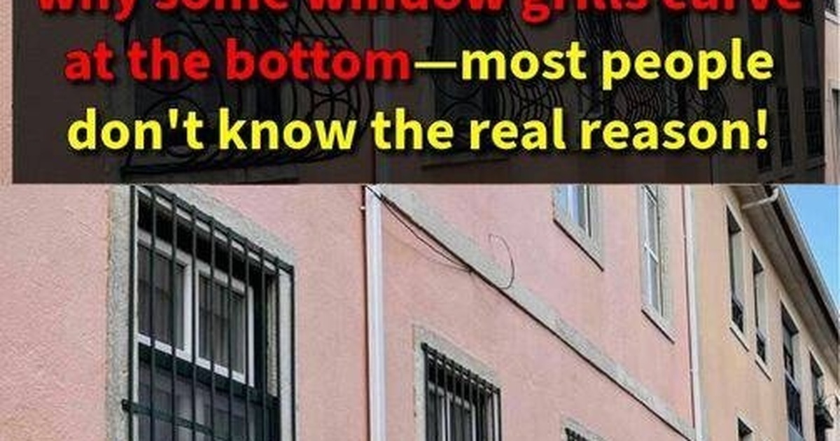 This Is Why Some Window Grills Have a Curve at the Bottom - Yohanpost