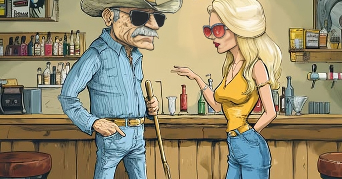 Joke of the Day: A blind cowboy walks into an all-blonde biker bar - Yohanpost