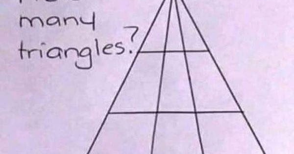 How many triangles are in this picture? - Yohanpost