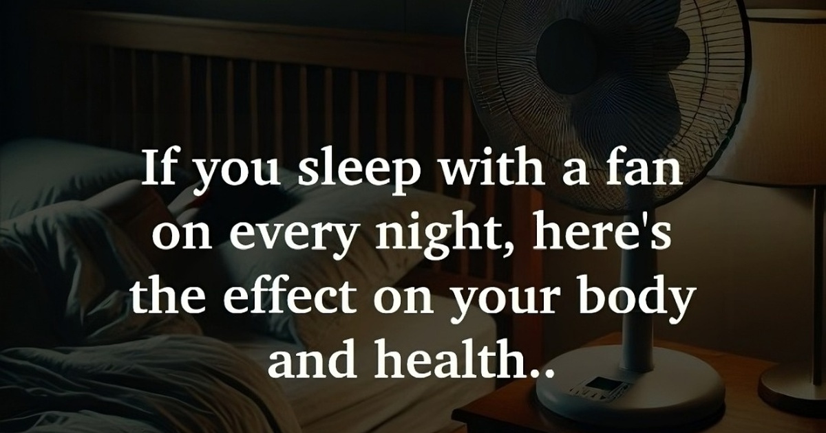 6 Surprising Health Benefits of Sleeping With a Fan On - Yohanpost