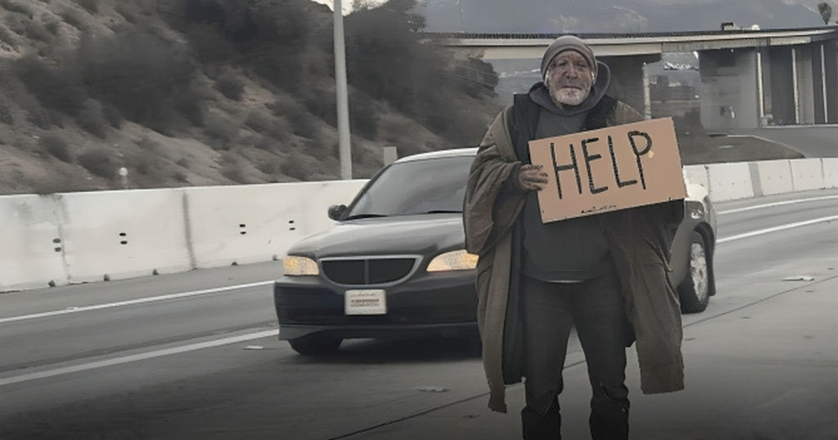 No one came to assist the elderly man stranded by the highway, and it ...
