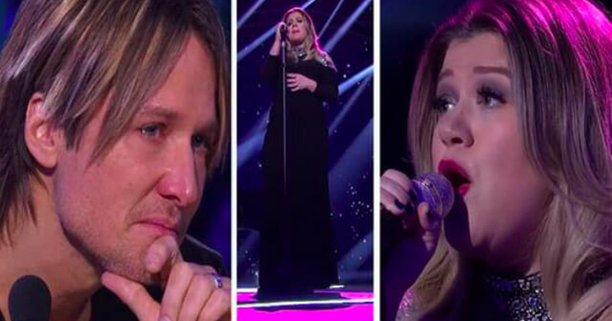 Kelly Clarkson pours her heart out in song causing Keith Urban to break ...