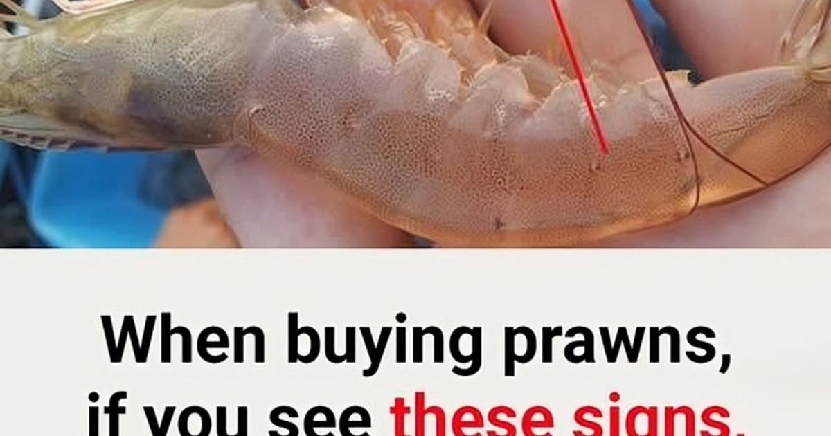 When buying prawns, if you see these signs, avoid them immediately ...