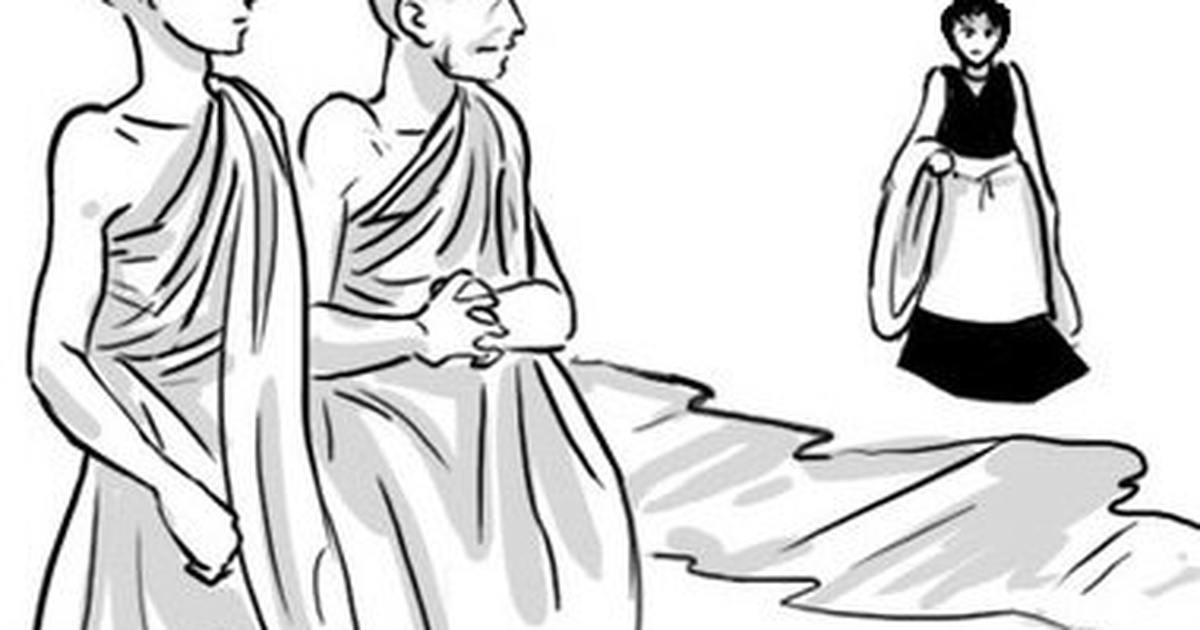 Two monks were returning to the monastery in the evening. - Yohanpost